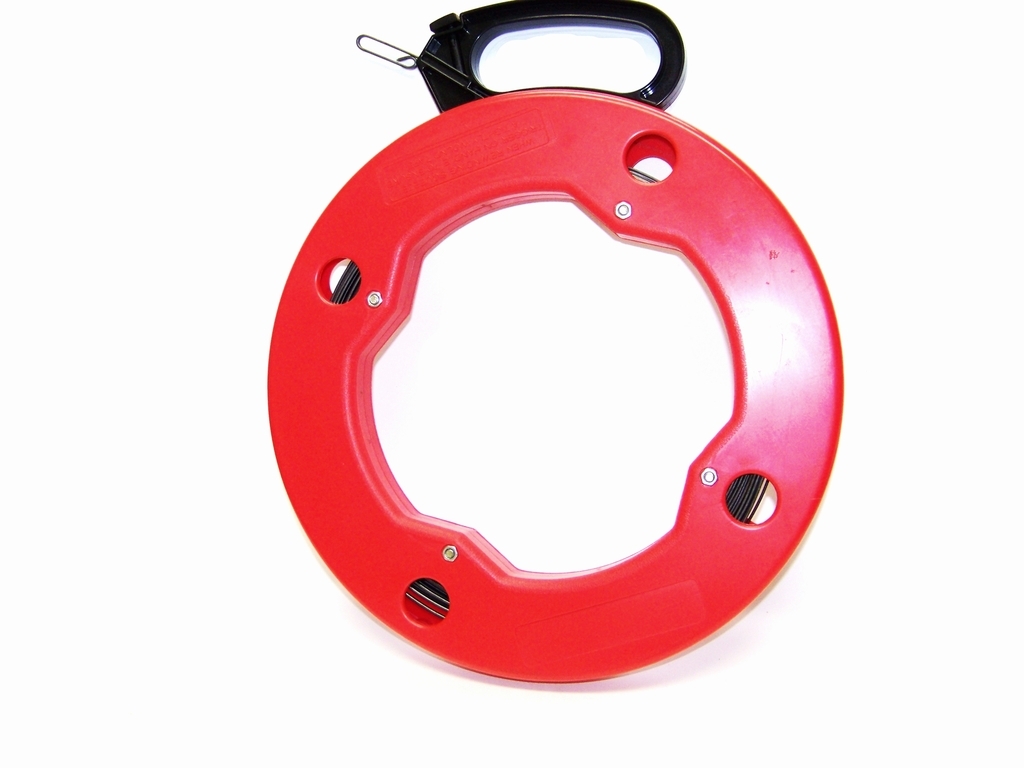 100 FT Fish Tape With High Impact Case for Electric or Communication ...