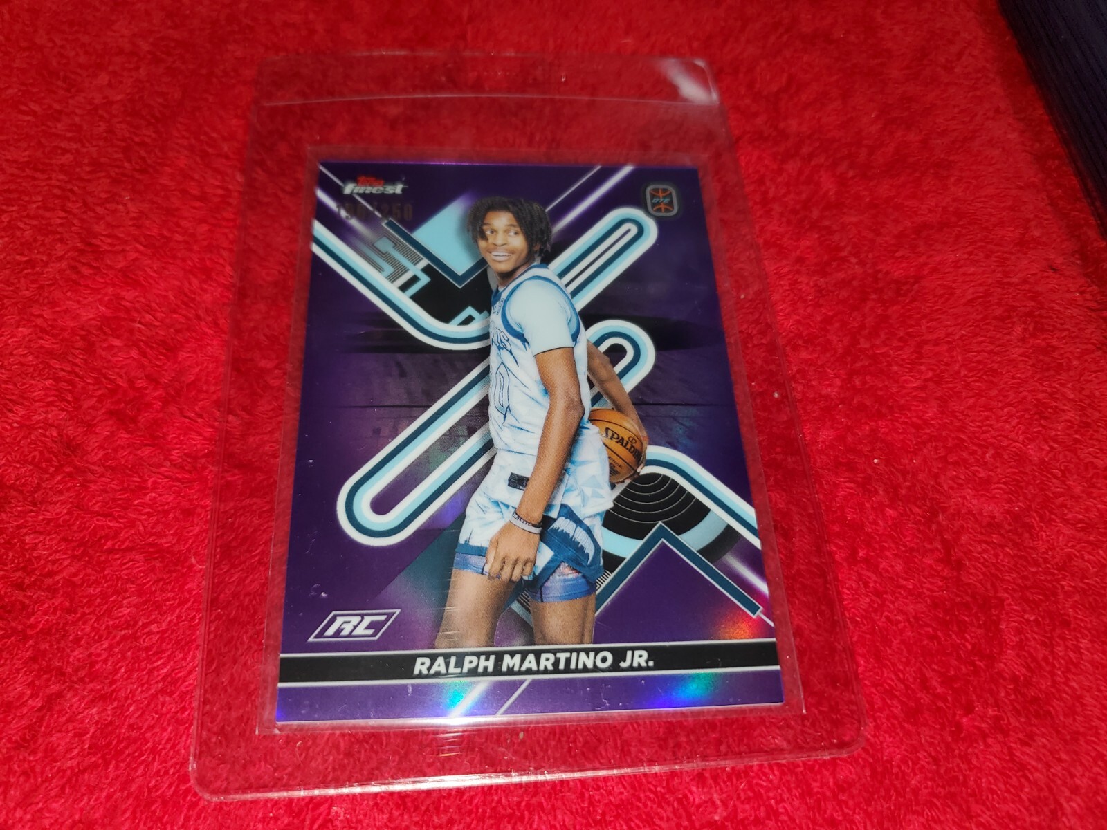 2023 TOPPS FINEST OVERTIME CARD OF RALPH MARTINO JR RC PURPLE 196/250 ...