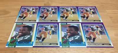 HERMAN FONTENOT LOT OF 8 FOOTBALL CARDS GREEN BAY PACKERS RUN BACK LSU ...