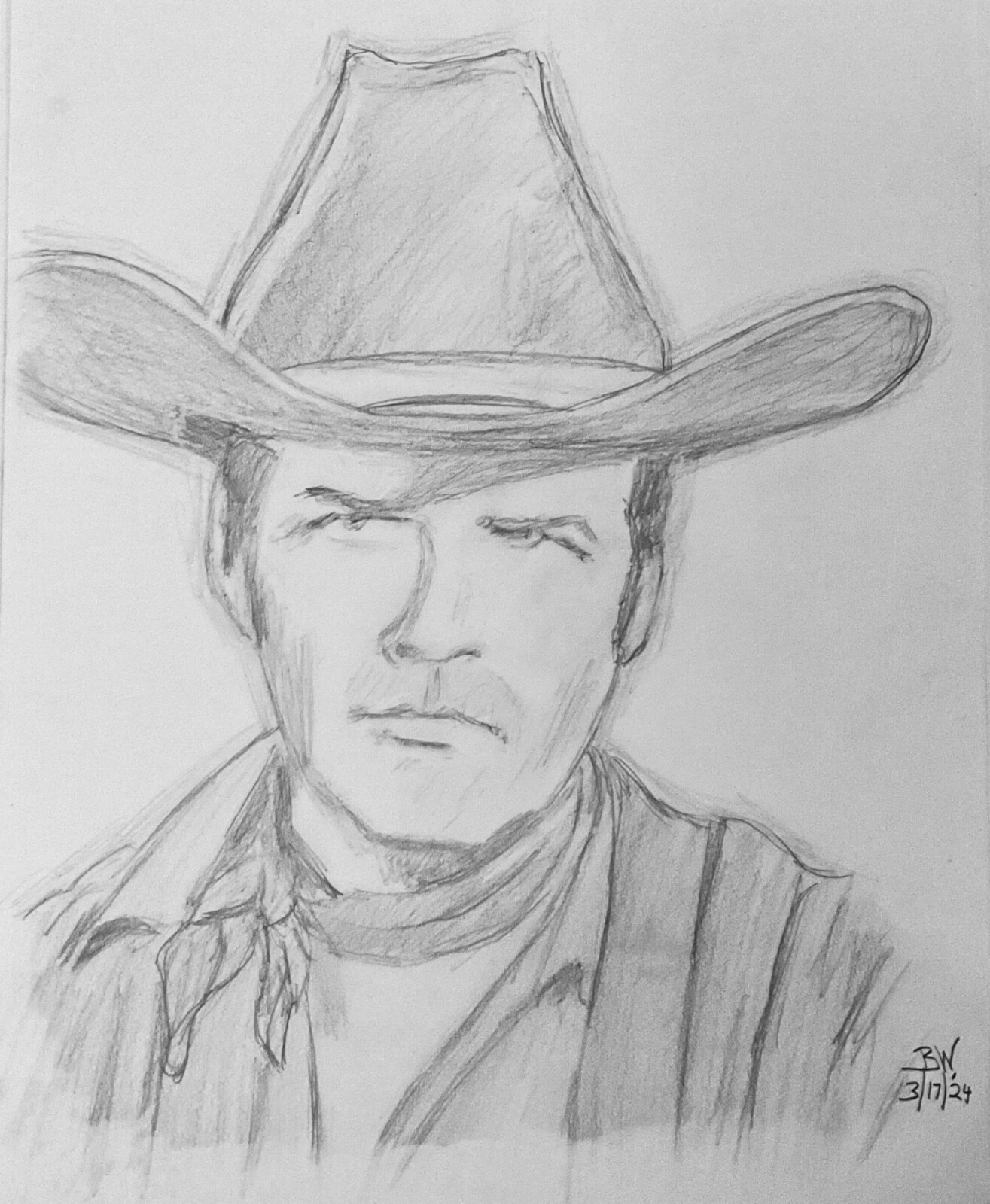 NICK BARKLEY PENCIL DRAWING 11x14 PETER BRECK ORIGINAL PORTRAIT SKETCH ...