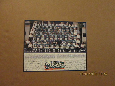 NFL Miami Dolphins Vintage Circa 1999 8x10 Size Color Football Team ...