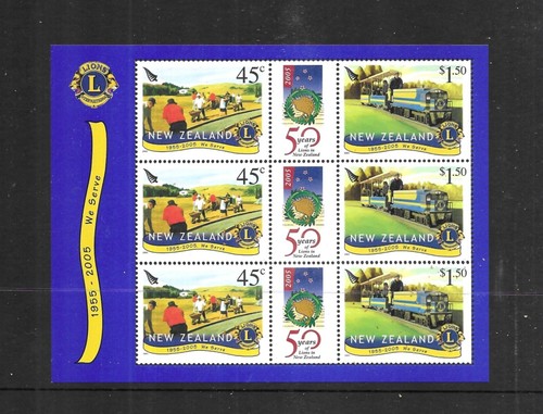 NEW ZEALAND 2005. LIONS. (4). MINISHEET. MINT FULL GUM. AS PER THE SCAN ...