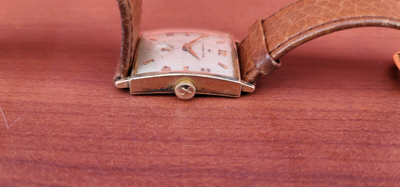 VINTAGE HAMILTON SQUARE SUB SECONDS WATCH | eBay