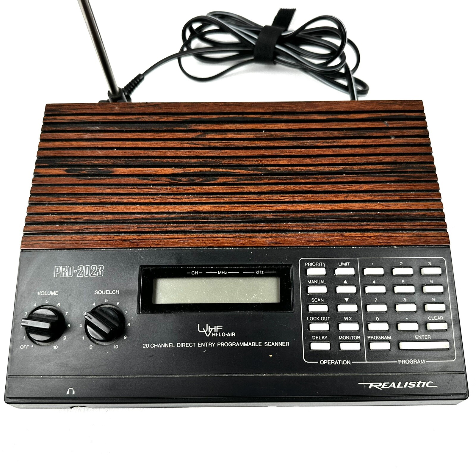 Vintage Realistic Radio Scanner Pro-2023 Programmable Receiver ...
