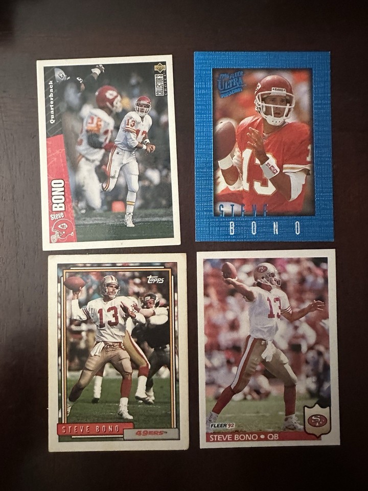 4 Different Steve Bono Cards | eBay