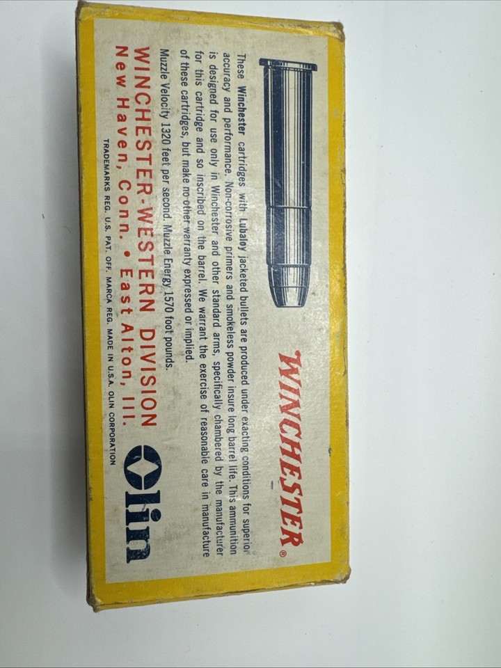 Vintage EMPTY Winchester Rifle Box Yellow And Red 45-70 Government ...