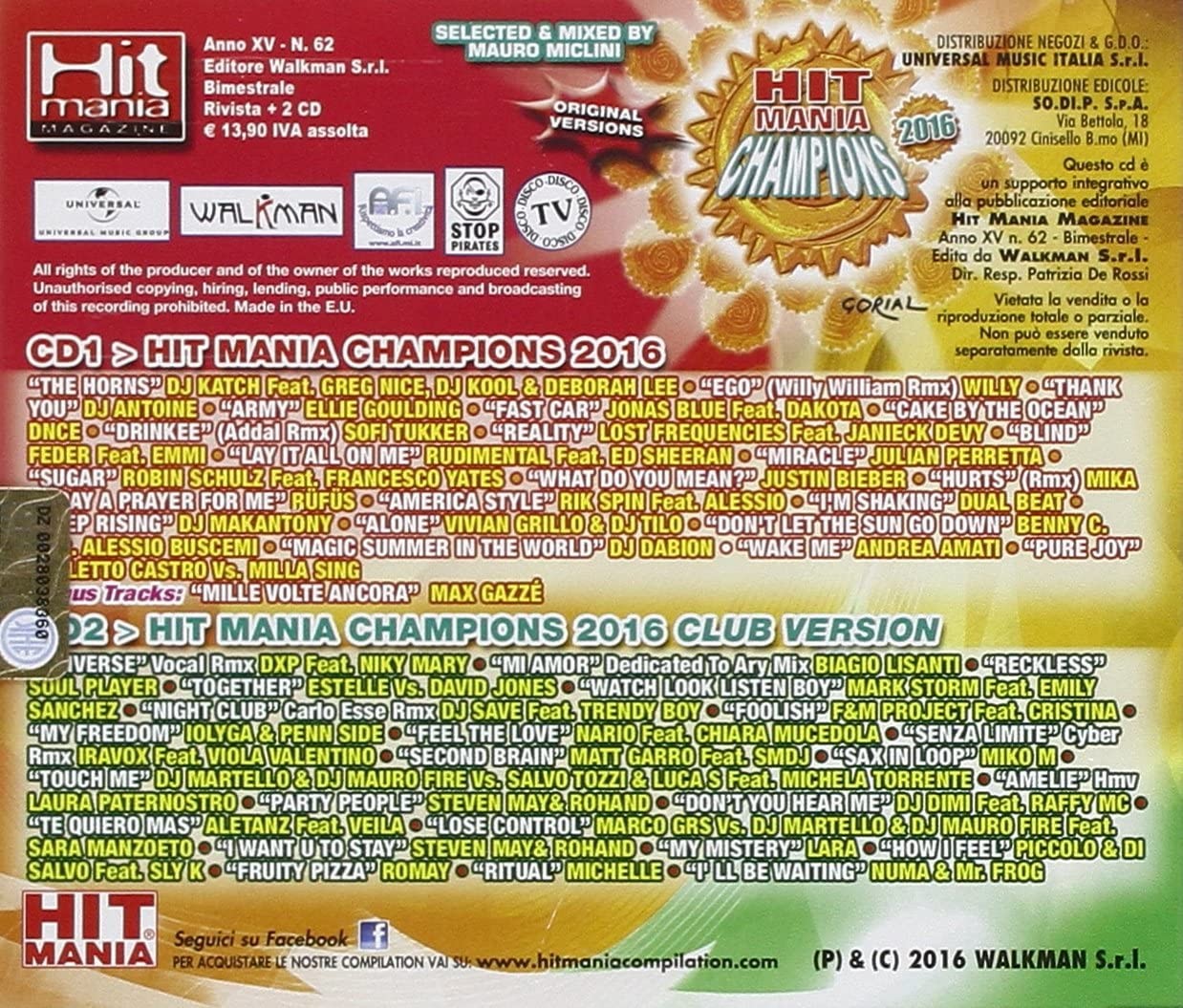 Various Artists Hit Mania Champions 2016 / Various (CD) (UK IMPORT ...