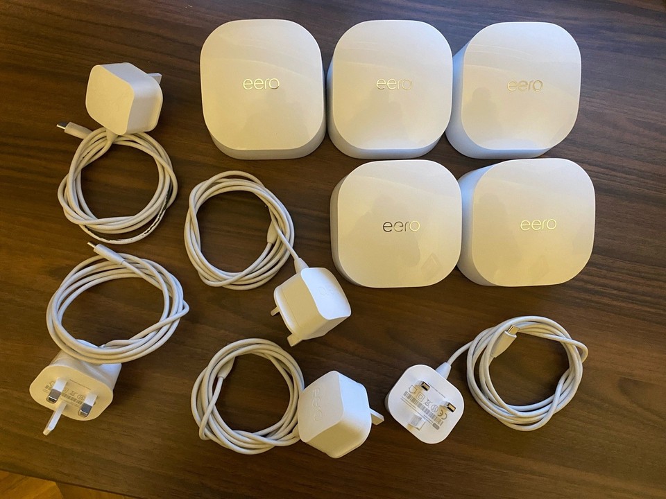 Eero 6 Mesh Dual-Band Wi-Fi 6 Router, White (5 Units) | eBay UK