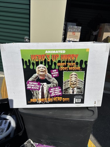 Heads Up Harry Animated Talking Halloween Prop Magic Power 2007 ...