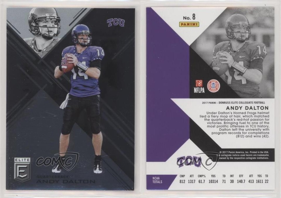 2017 Panini Elite Draft Picks Andy Dalton #8 0f6 | eBay