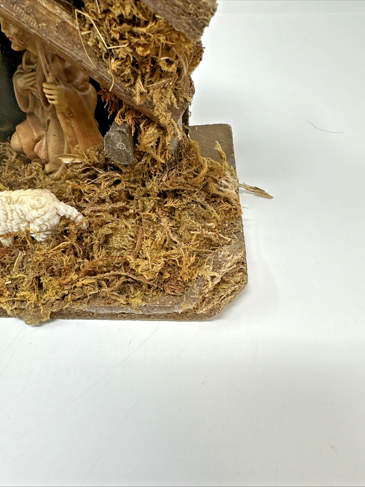 Fontanini 6 Piece Nativity Set with Creche Figures Made in Italy Moss ...
