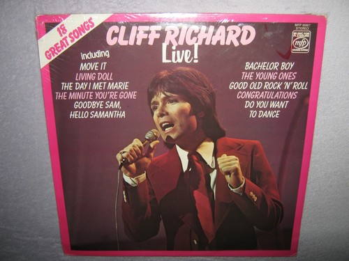 CLIFF RICHARD Live! 18 Great Songs SEALED NEW Vinyl LP UK Best of ...