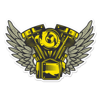 Motorcycle Engine, Vinyl Decal Sticker, Indoor Outdoor, 3 Sizes, #11452 ...