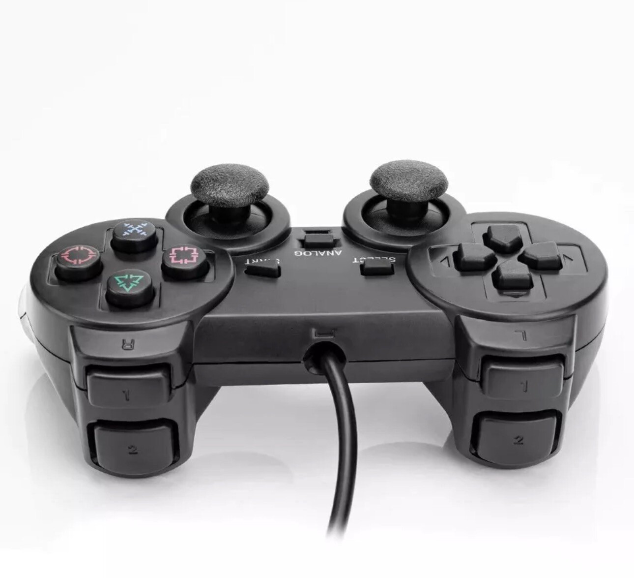 Controller for PlayStation 2 PS2 Wired Black [2 Pack] + US Seller | eBay