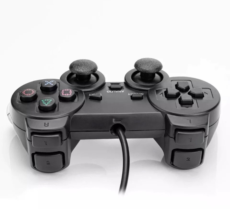 Controller for PlayStation 2 PS2 Wired Black [2 Pack] + US Seller | eBay