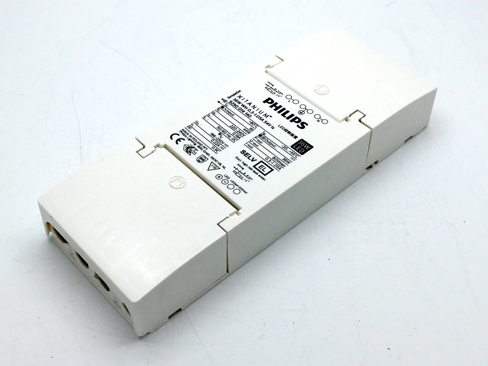 Philips Xitanium LED Driver Transformer Spot & Downlight SELV 36W WH 03 ...