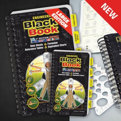 Engineers Black Book Large Print (Metric) By Rapp Pat-Laminated Grease ...