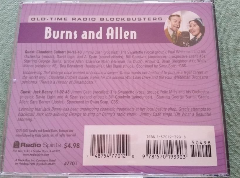 Fibber McGee Molly, Burns Allen ~ Radio Spirits ~ Old-Time Radio ...