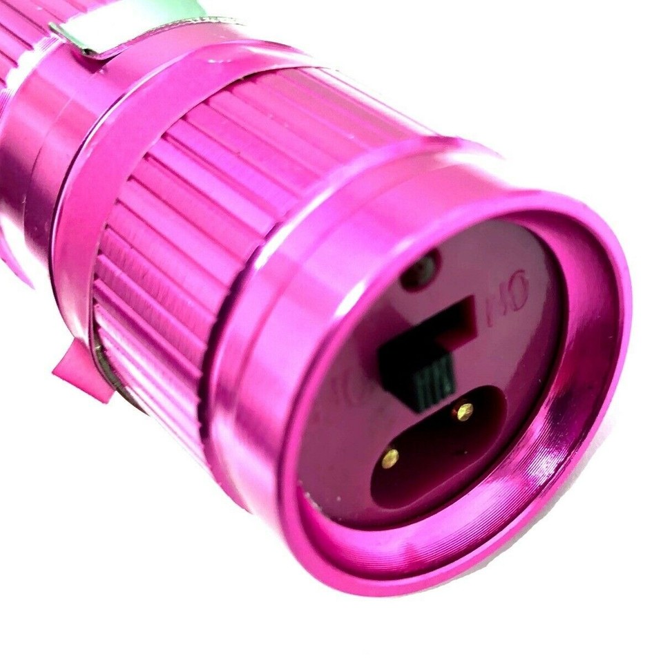 Pink Defense Metal Stun Gun 16 Million Volt Rechargeable LED Flashlight ...