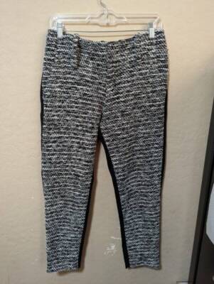 Alice & Olivia $245 SZ 2 Tweed Front Stacey Slim Cropped Trousers | eBay