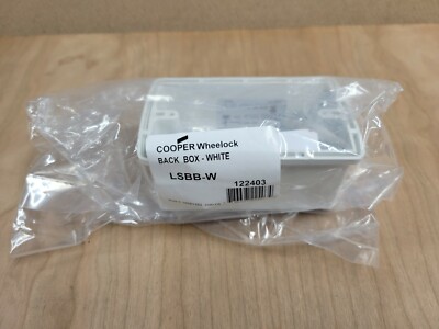 Cooper/Wheelock LED series Back Box, White LSBB-W | eBay