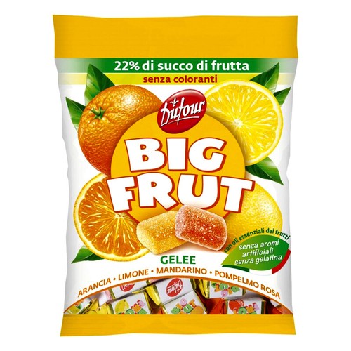 BIG FRUIT DUFOUR 150g CANDY JELLY CITRUS FLOWER italian jellies elah ...