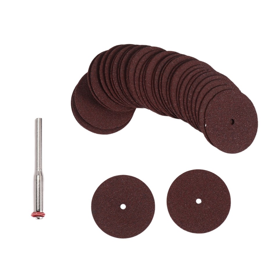 36 pcs cutting discs grinding wheel set Round Ø25X6mm brown for 1 ...
