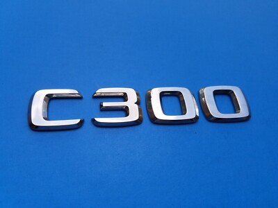 08 09 10 11 12 13 14 MERCEDES C300 REAR GATE EMBLEM LOGO BADGE OEM USED ...