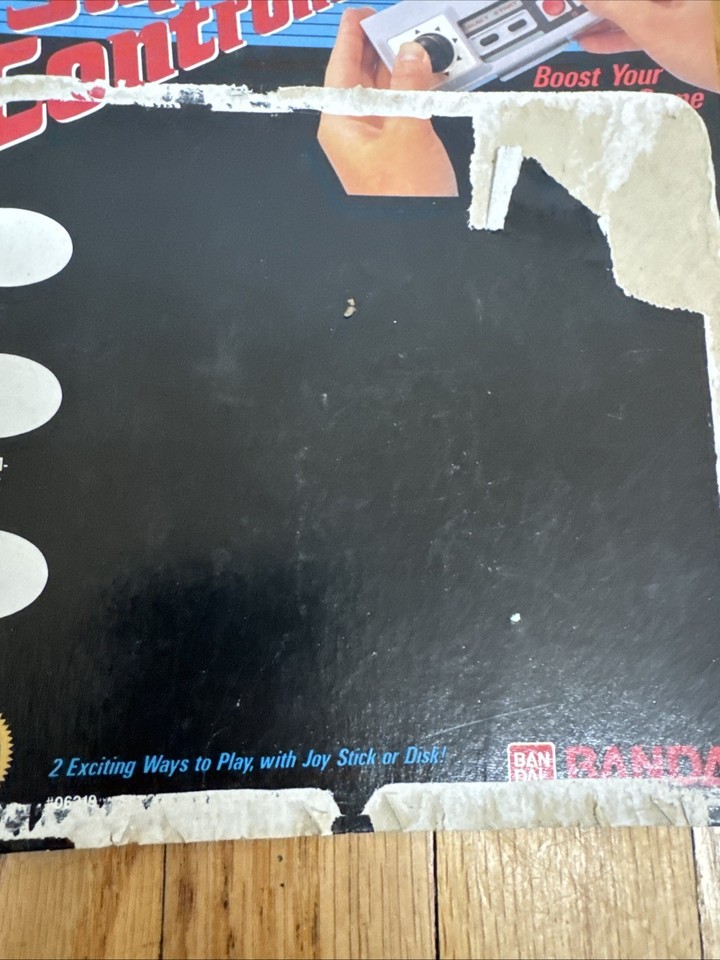 VTG Nintendo NES 1986 Bandai SUPER CONTROLLER Joystick Backer Card Box ...