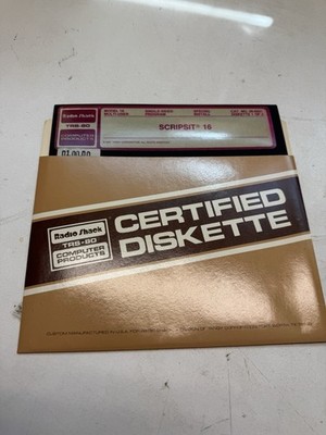 radio shack tandy trs-80 scripsit 16 floppy diskette software | eBay