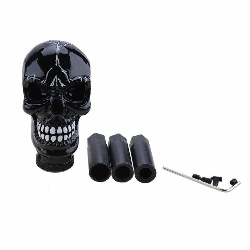 Universal Skull Head Manual Car Gear Stick Shifter Knob Shift Lever ...