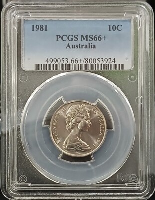 1981 Australia 10c Ten Cent Coin - PCGS MS66+ | eBay Australia