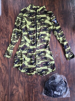Leg Avenue GOIN' COMMANDO Sexy Army 2-Piece Costume Ladies Camouflage ...