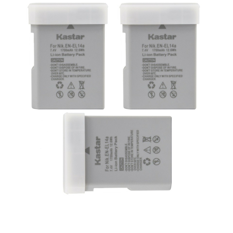 Kastar Replacement Battery for Nikon EN-EL14a MH-24a & Nikon D3500 DSLR ...