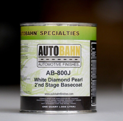 Autobahn AB-800J White Diamond Pearl Basecoat QUART!GM 800J Automotive ...