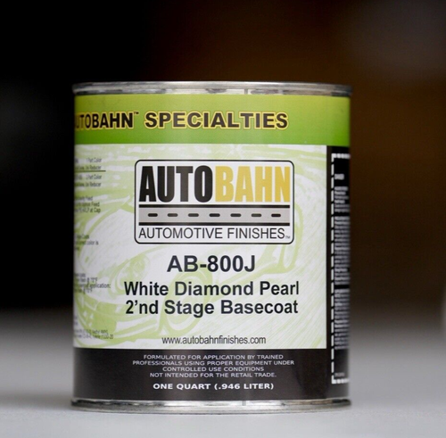 Autobahn AB-800J White Diamond Pearl Basecoat QUART!GM 800J Automotive ...