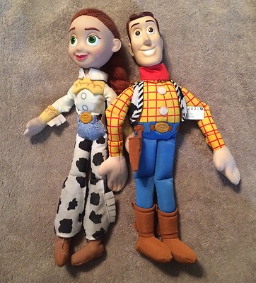 DISNEY TOY STORY Woody & Jessie Plush Set 14" Lot Nice Condition | eBay