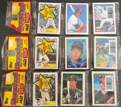 Topps 1987 Baseball Rack Pack 42 Picture Cards Sealed | eBay