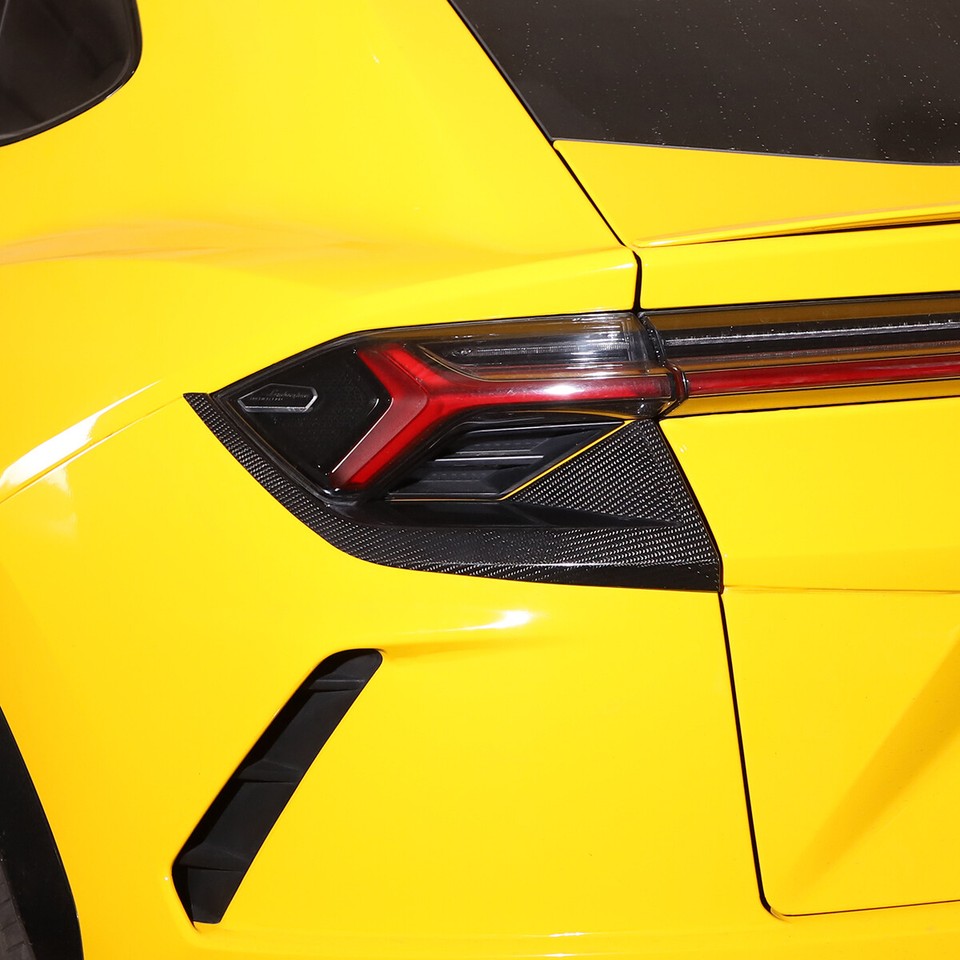 Real Carbon Fiber Rear Tail Light Lamp Cover Trim For Lamborghini URUS ...