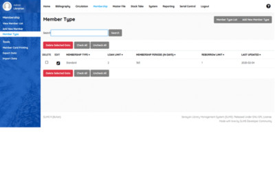 Library Management System Bibliography database Membership management ...