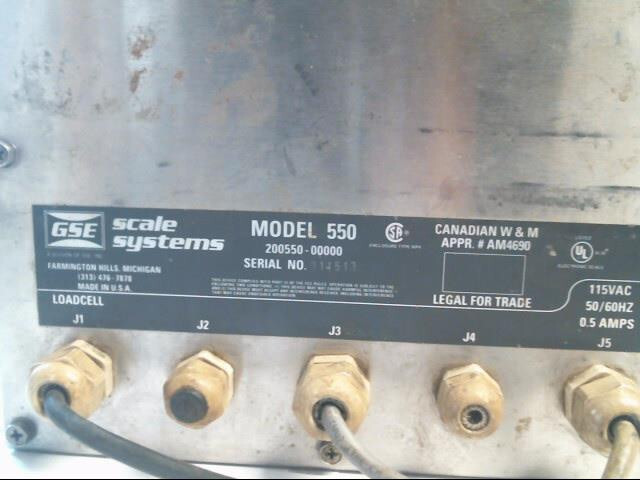 GSE scale systems,Programmable Weigh Indicator, model 550, 200550-00000 ...