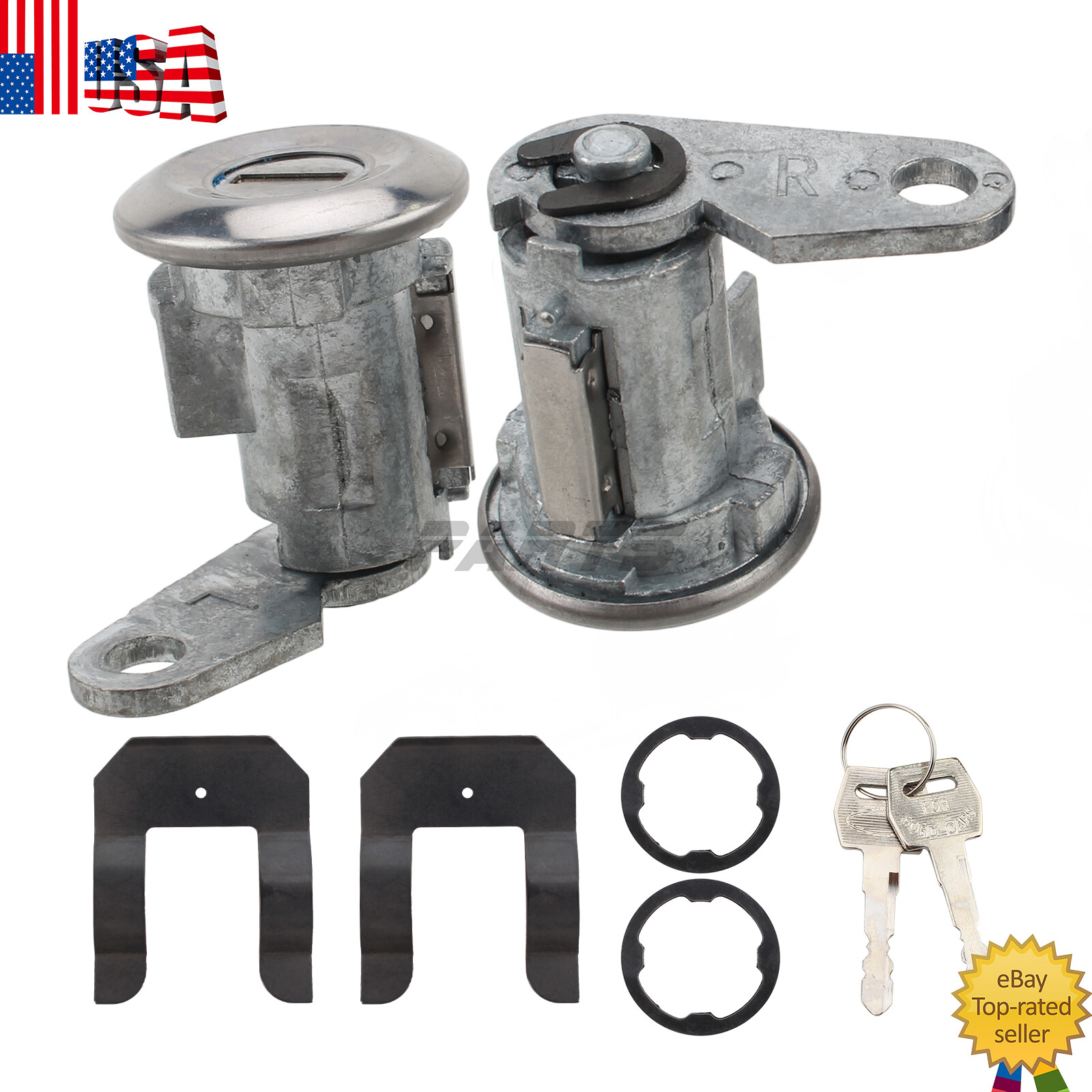 For 1980-1991 Mercury Grand Marquis DOOR LOCK CYLINDER SET 2 KEYS ...