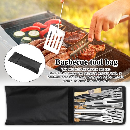 2pcs Barbecue Tool Bag Camping Outdoor Grilling Storage Holder Picnic ...