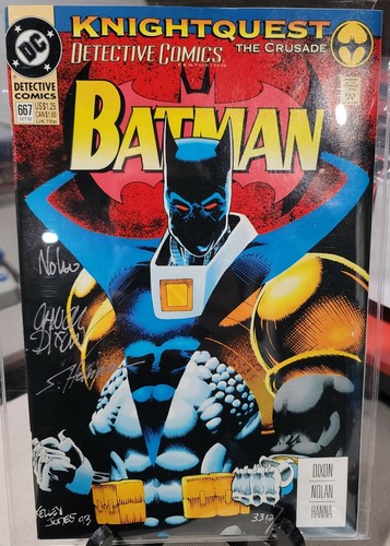 DC BATMAN KNIGHTQUEST #667 SIGNED SCOTT HANNA CHUCK DIXON GRAHAM NOLAN ...