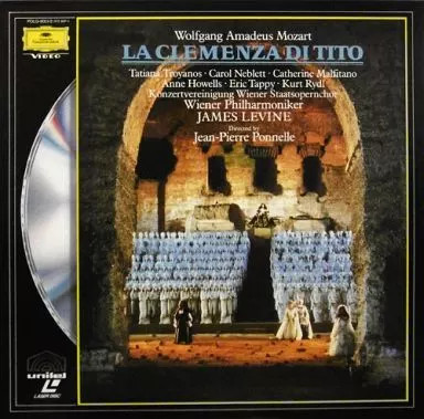 James Levine Mozart Opera La Clemenza di Tito LaserDisc Japanese Import ...