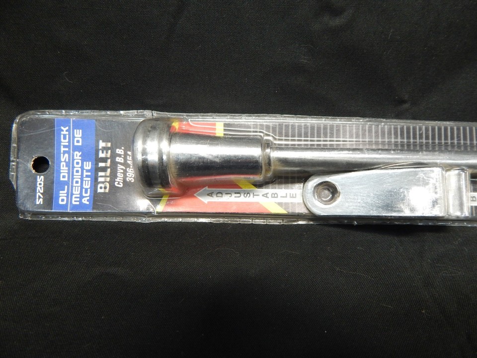 Spectre Billet Chrome Engine Oil Dipstick Big Block Chevy 396 427 454 ...