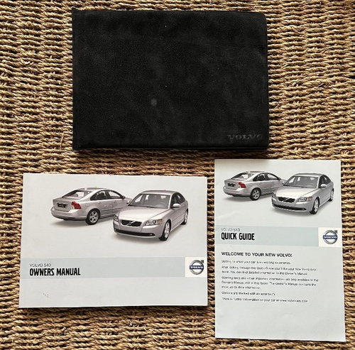VOLVO S40 OWNERS MANUAL HANDBOOK & WALLET DRIVER BOOK PACK 2008-2012 | eBay