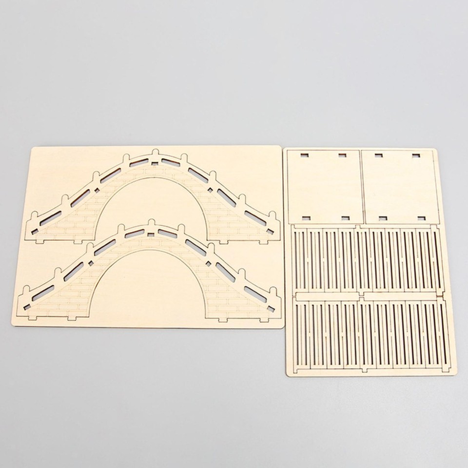 Arch Bridge Model 3D Wooden Puzzle Desk Decor Easy to Assemble Teaching ...