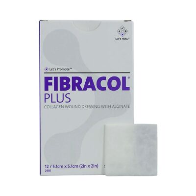 Fibracol Plus Collagen Dressing, 2 X 2 Inch Square, Sterile, Case of 72 ...
