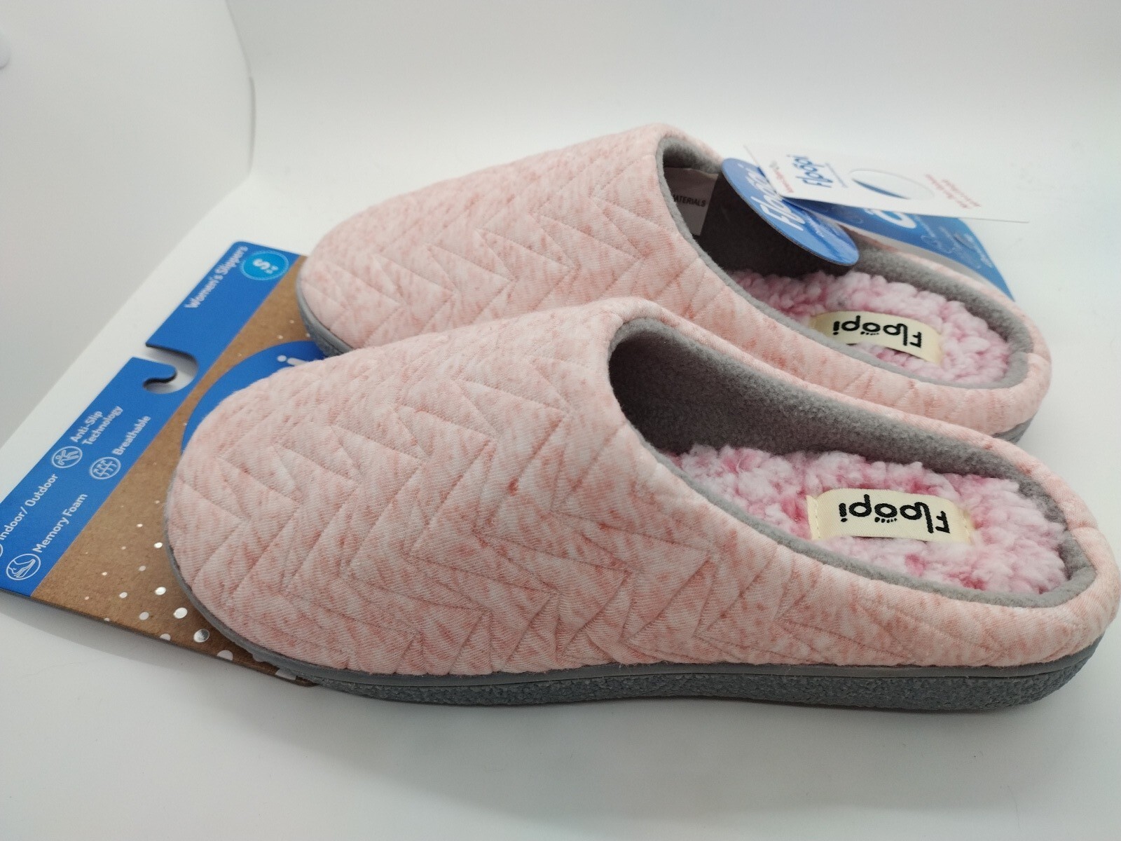 NWT Floopi Women’s Anti-slip Clog Slippers Style 352 Pink Small US Size ...
